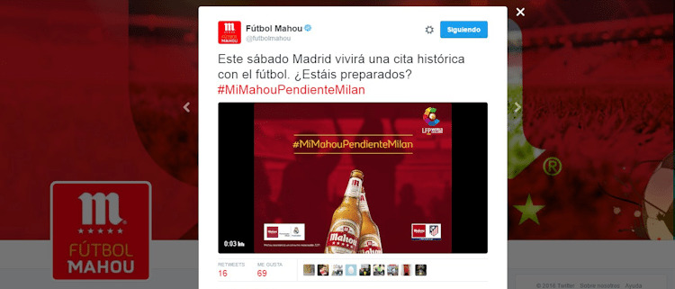 Mahou es la marca de gran consumo con mejor rendimiento en redes sociales